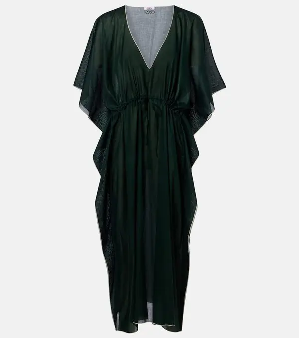 ERES Voilier Cotton Voile Kaftan - Green