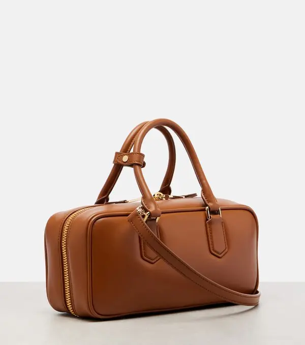 Miu Miu Arcadie Leather Top-handle Bag - Brown