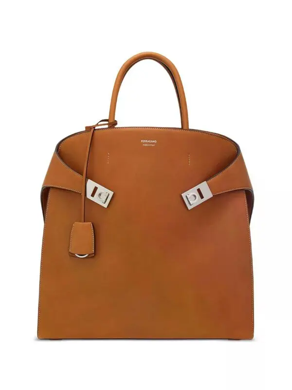 FERRAGAMO Hug Tote Bag - Brown