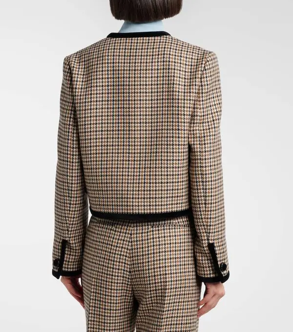 Valentino Garavani Houndstooth Virgin Wool Jacket