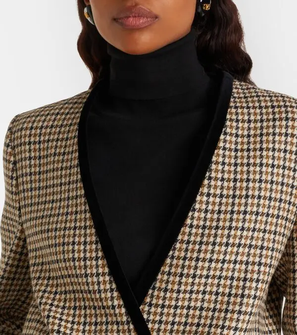 Valentino Garavani Houndstooth Virgin Wool Jacket