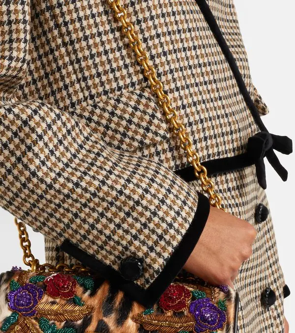 Valentino Garavani Houndstooth Virgin Wool Jacket