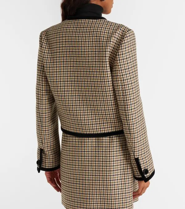 Valentino Garavani Houndstooth Virgin Wool Jacket