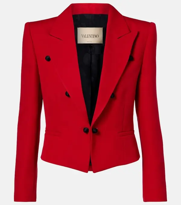 Valentino Garavani Virgin Wool Blazer - Red