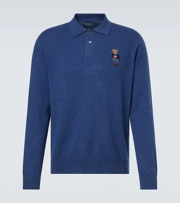 Polo Ralph Lauren Polo Bear Cashmere Polo Sweater