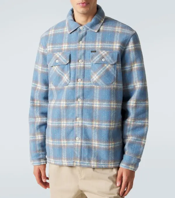 Polo Ralph Lauren Plaid Wool-blend Flannel Shirt - Blue