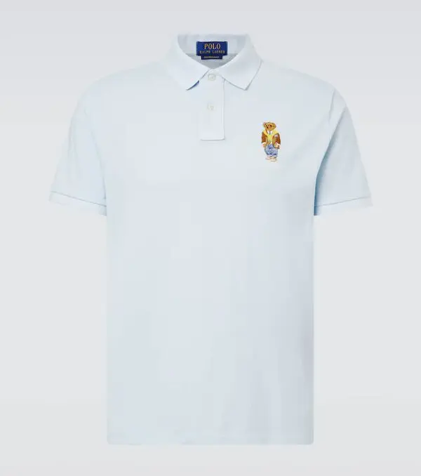 Polo Ralph Lauren Polo Bear Cotton Piqu� Polo Shirt - Blue