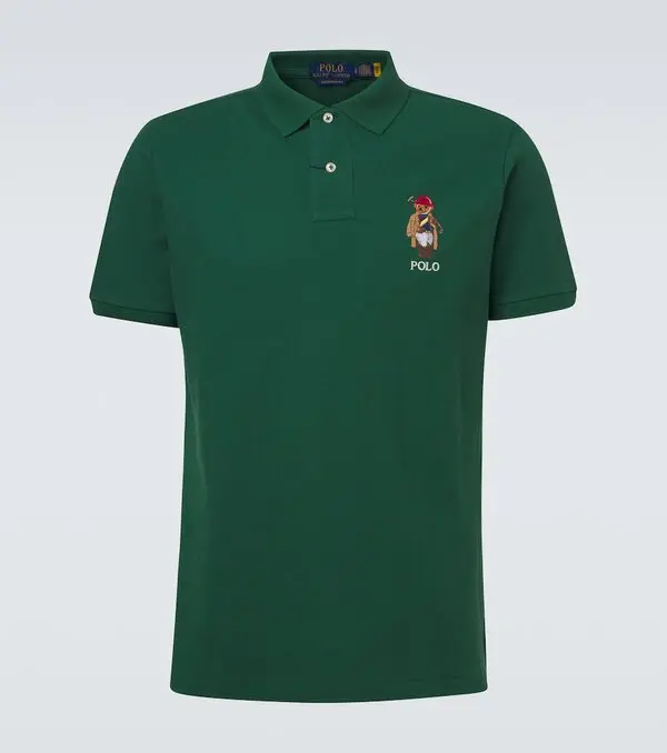 Polo Ralph Lauren Polo Bear Cotton Piqué Polo Shirt - Green