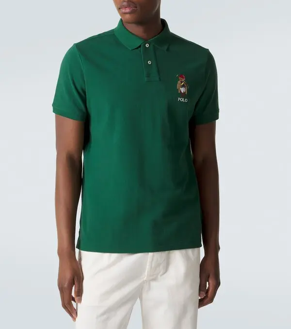 Polo Ralph Lauren Polo Bear Cotton Piqué Polo Shirt - Green