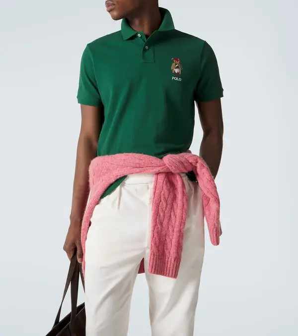 Polo Ralph Lauren Polo Bear Cotton Piqué Polo Shirt - Green