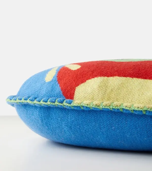Loewe X Louis Wain Wool Jacquard Cushion - Multicoloured
