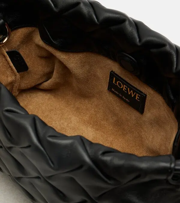 Loewe Flamenco Mini Clutch In Calf Leather - Black