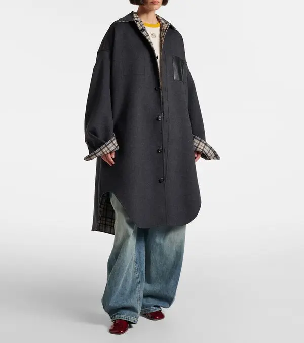 Loewe Reversible Wool And Cashmere Coat