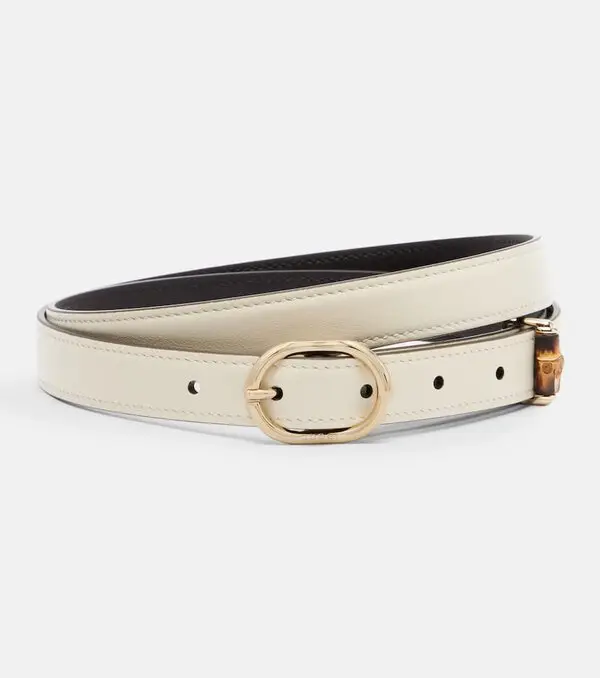 Gucci Leather Belt - White