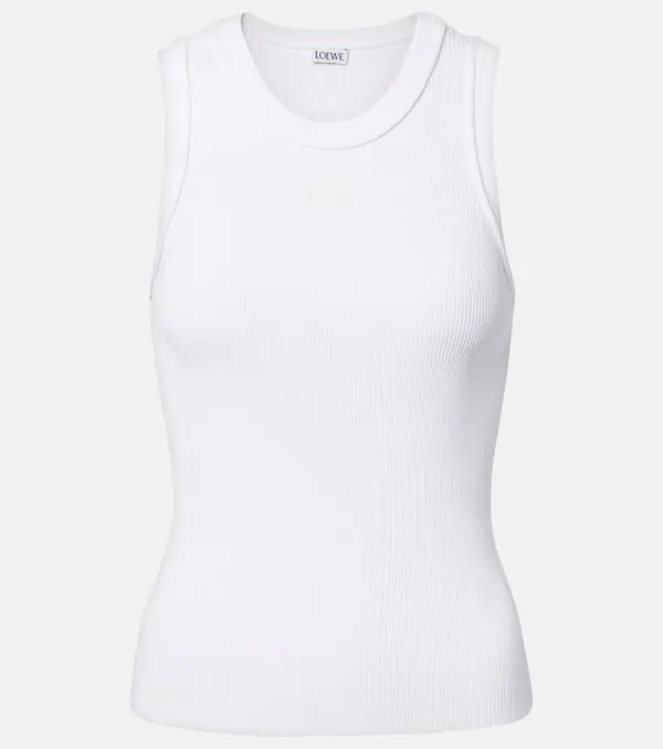 Loewe Anagram Ribbed-knit Tank Top