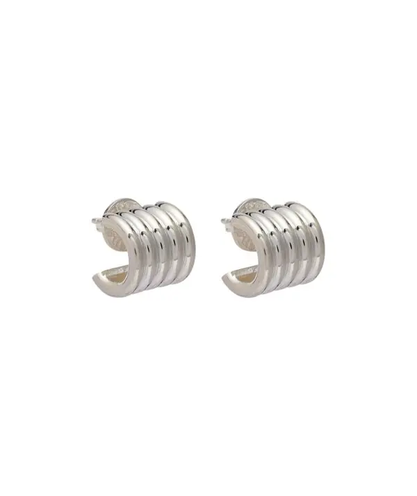 DEHANCHE Hollyhock Earrings - Silver
