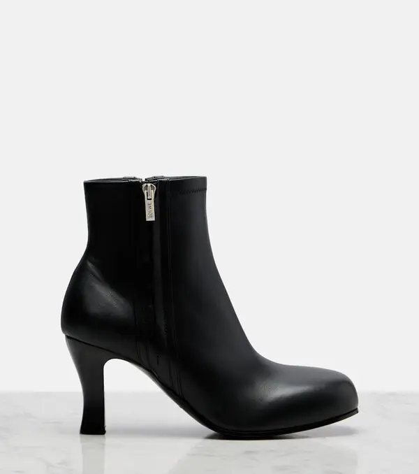 Loewe Bobine 90 Leather Ankle Boots