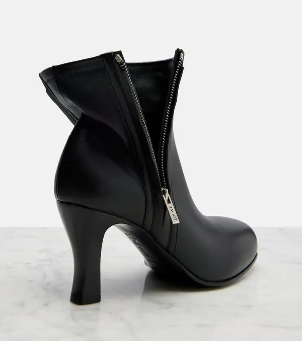 Loewe Bobine 90 Leather Ankle Boots