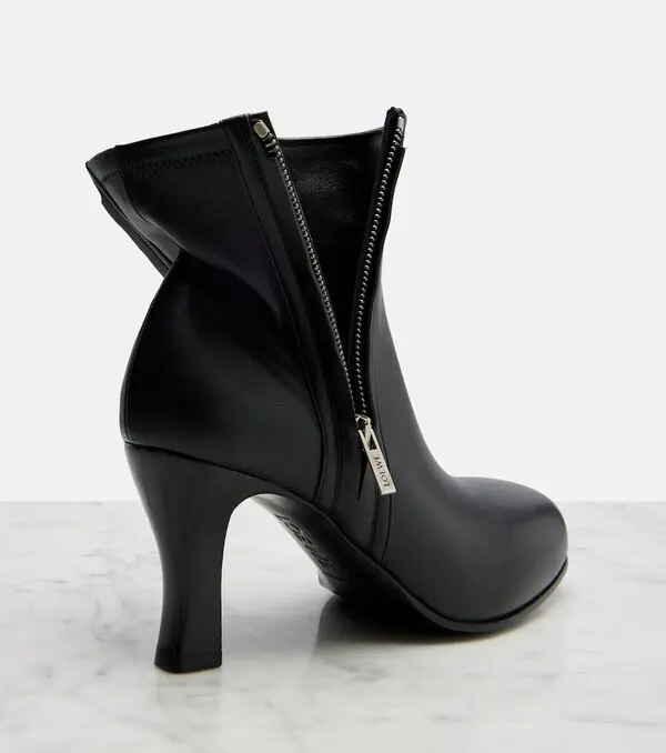 Loewe Bobine 90 Leather Ankle Boots