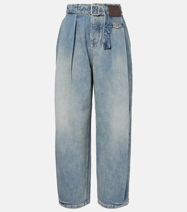 Loewe Pleated Wide-leg Jeans