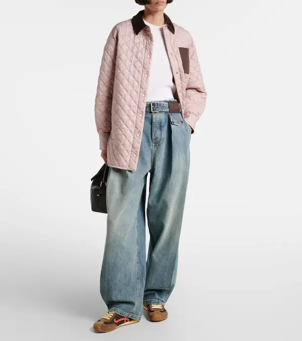 Loewe Pleated Wide-leg Jeans