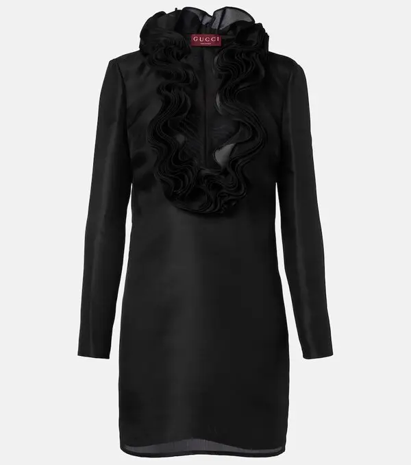 Gucci Silk Minidress - Black