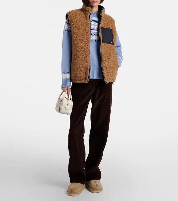 Miu Miu Shearling-lined Suede Ankle Boots