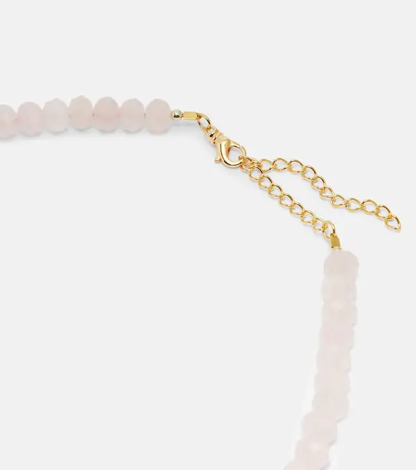 JENNIFER BEHR Amani Beaded Quartz Necklace - Pink