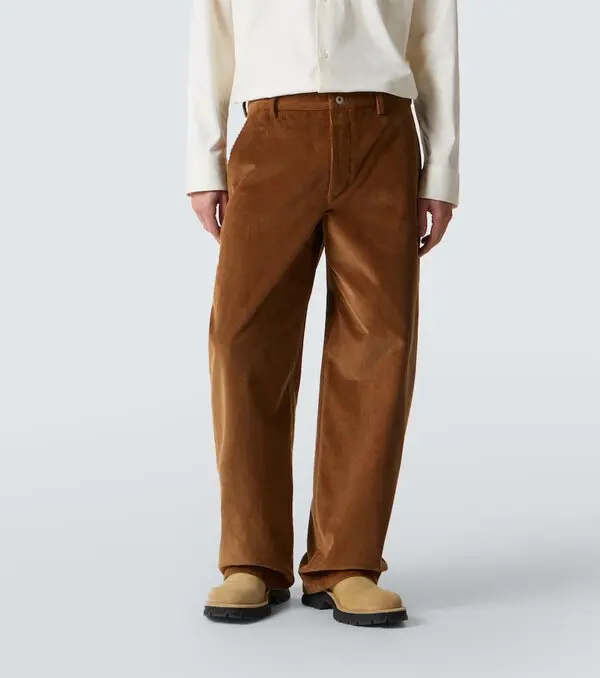 Loewe Cotton Corduroy Wide-leg Trousers