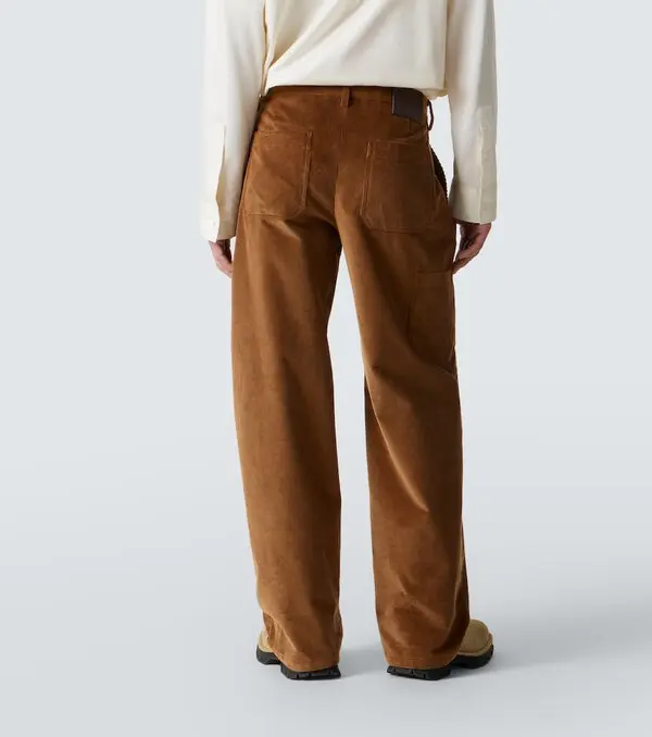 Loewe Cotton Corduroy Wide-leg Trousers