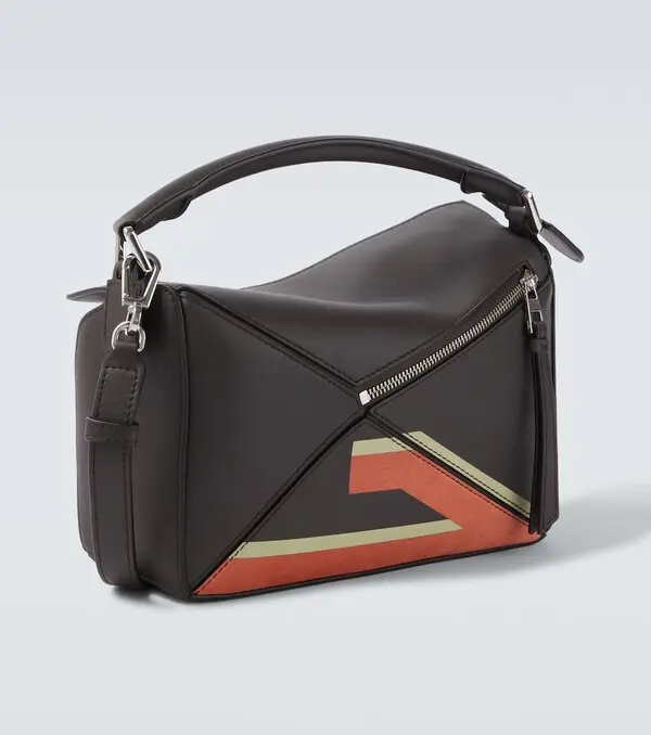 Loewe X Louis Wain Puzzle Top-handle Bag - Black