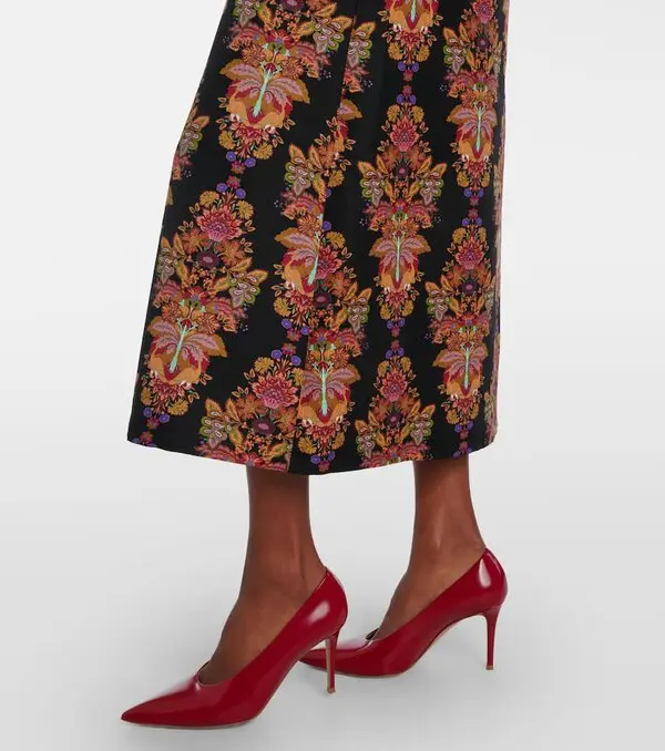 La DoubleJ Cornucopia Wool-blend Midi Skirt