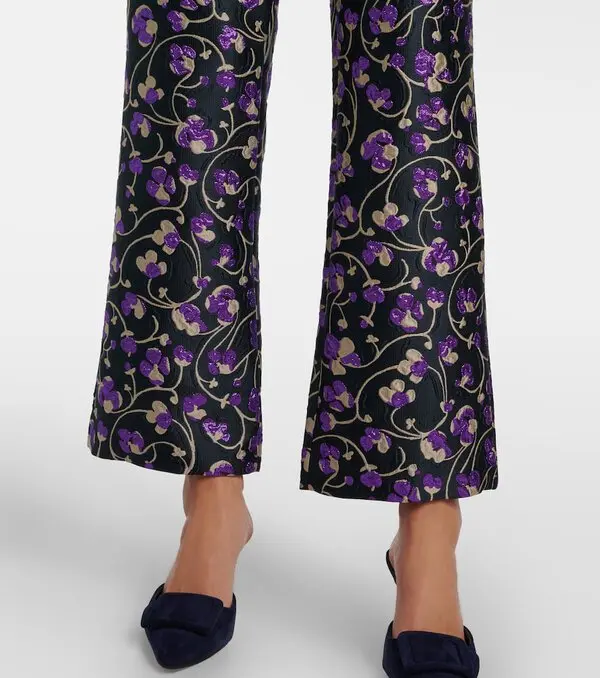 La DoubleJ 24/7 Honeysuckle Jacquard Straight Pants