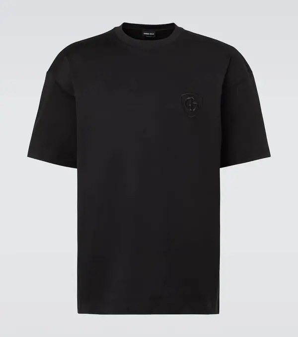 Giorgio Armani Cotton Jersey T-shirt - Black