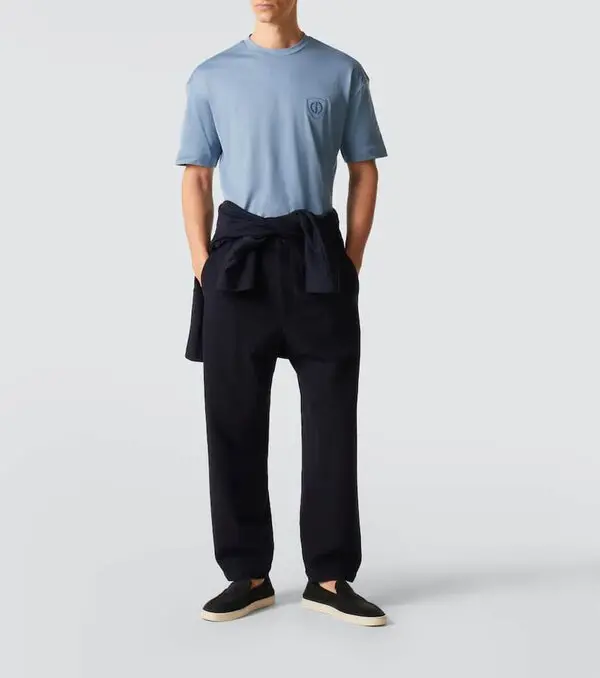 Giorgio Armani Cotton Jersey T-shirt - Blue