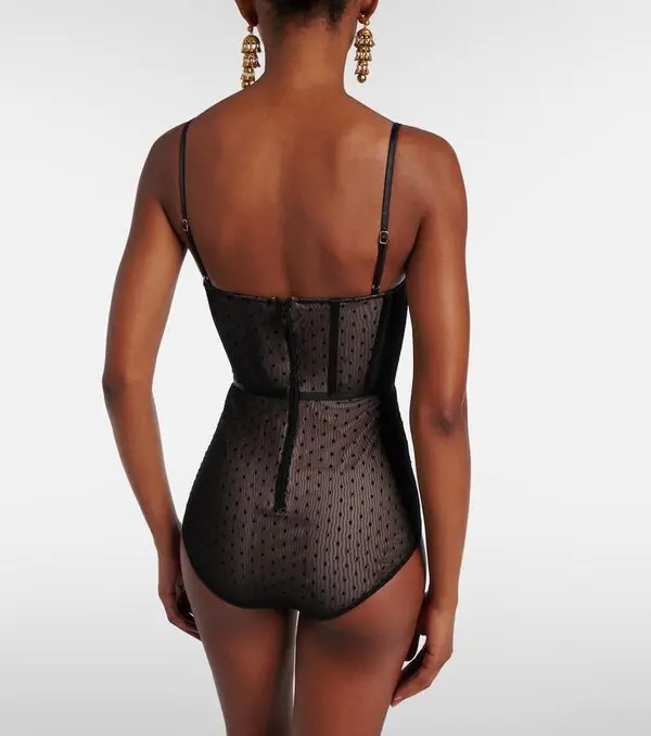 Zimmermann Dot Mesh Bodysuit