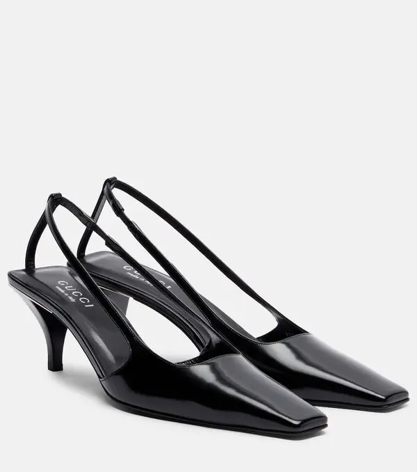 Gucci Leather Slingback Pumps