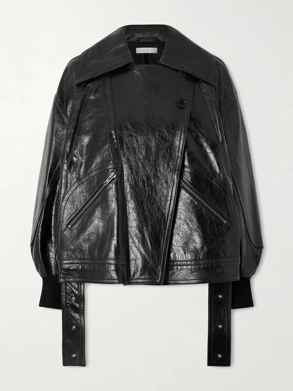 Co Engineered Double-breasted Leather Jacket