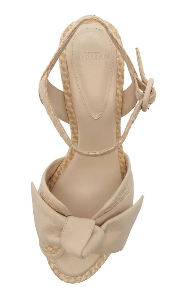 ALEXANDRE BIRMAN Maxi Clarita Raffia Platform Sandals