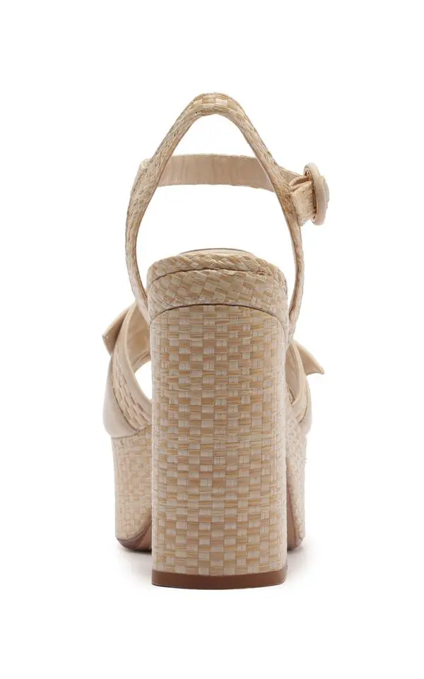 ALEXANDRE BIRMAN Maxi Clarita Raffia Platform Sandals