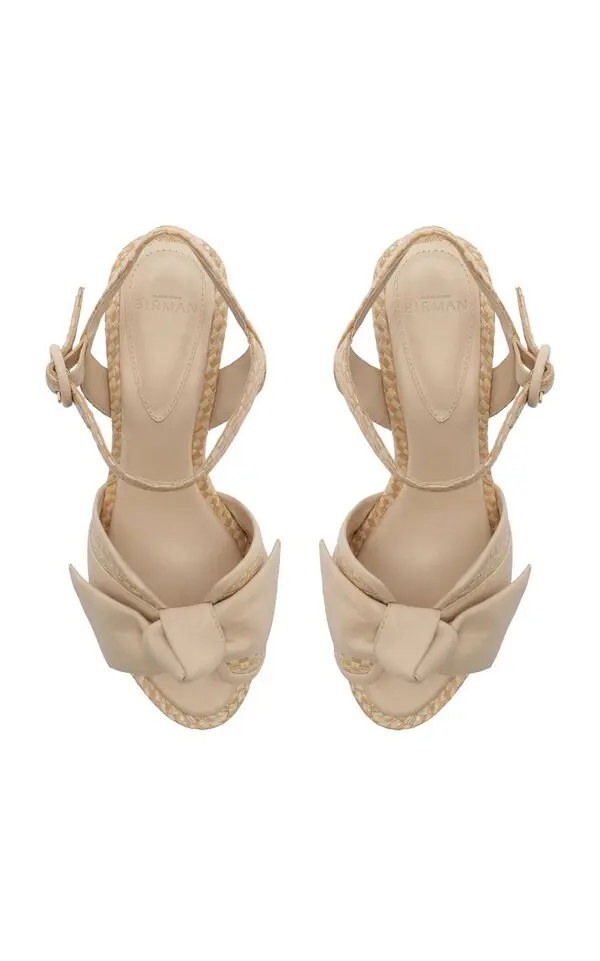 ALEXANDRE BIRMAN Maxi Clarita Raffia Platform Sandals