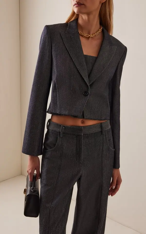 TWP Short Story Cropped Blazer