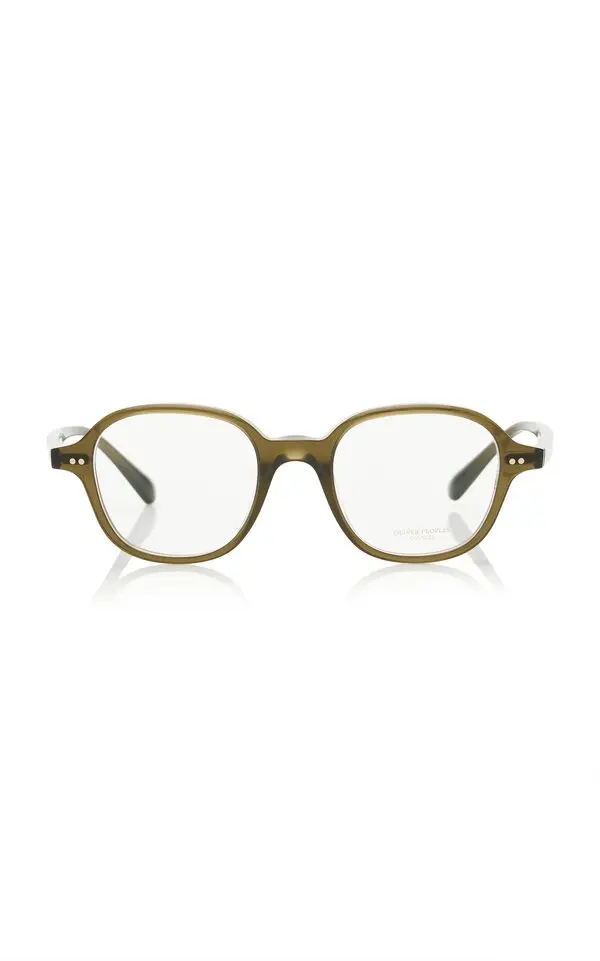 Oliver Spencer Marnett Square-frame Acetate Eyeglasses - Brown