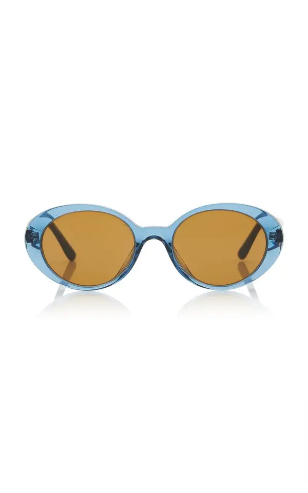 Oliver Spencer Lumar Round-frame Sunglasses - Blue
