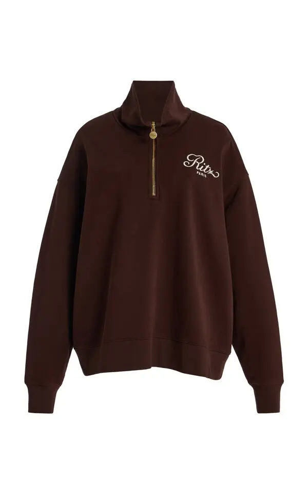 FRAME X Ritz Half-zip Polo Sweatshirt