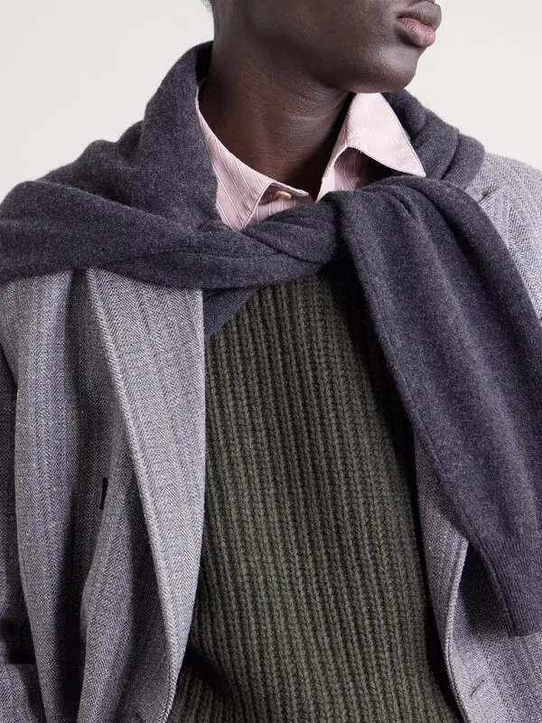 NILI LOTAN Tyler Ribbed Merino Wool Sweater