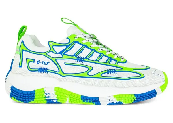 JOHN GEIGER 004 Bored Ape Yacht Club Sneakers - White/green/blue