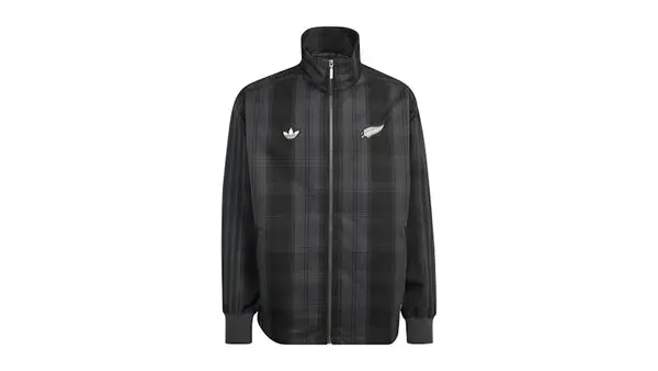 Adidas All Blacks Plaid Woven Firebird Track Jacket