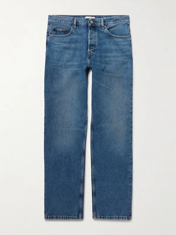 FRAME Relaxed Straight-leg Jeans - Blue