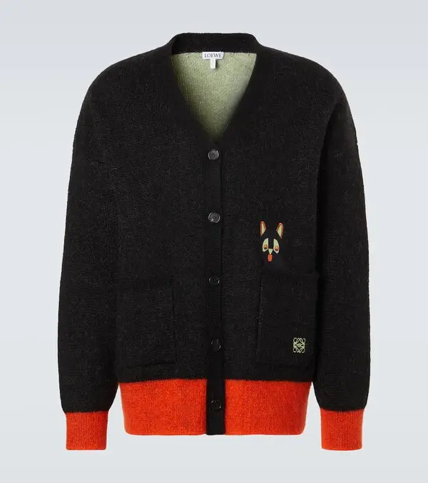 Loewe X Louis Wain Mohair-blend Cardigan